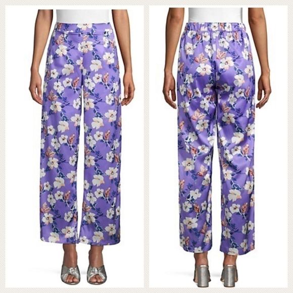 Lea & Viola | Pants & Jumpsuits | Lea And Violapants Purple Satin ...